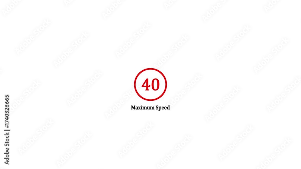 40 Max Speed Limit Sign ,Shin Tomei expressway speed limit 10 road sign ...