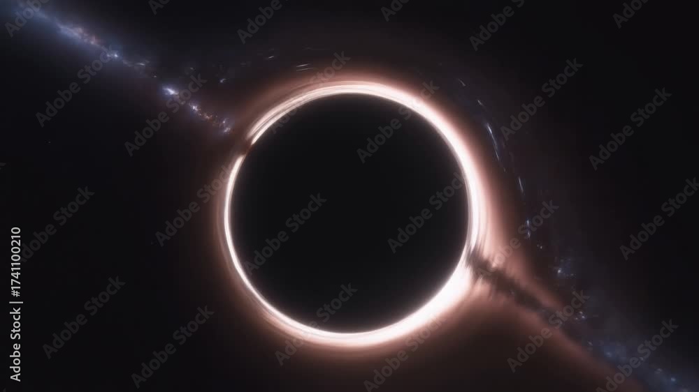 Flying into a collapsing black hole, the screen warps and distorts ...