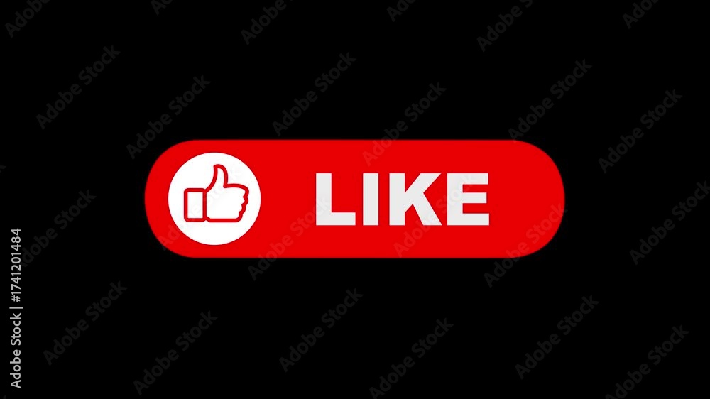 like button animation for a video channel. reveal Like animation ...