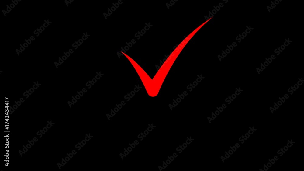 tick true correct sign checklist checkbox pop up icon animation ...