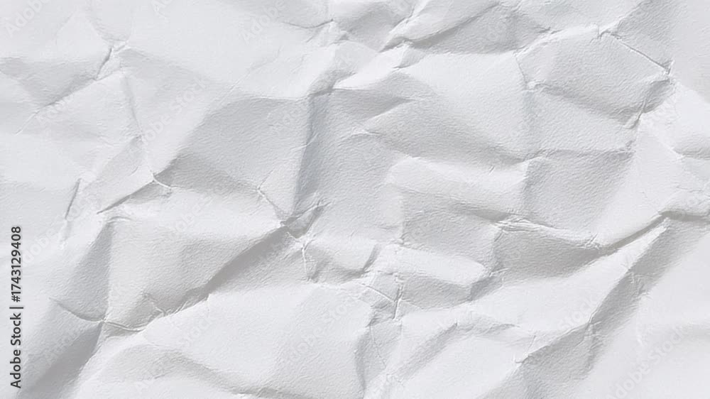 Vidéo Stock Crumpled paper texture transition seamless wrinkled surface ...