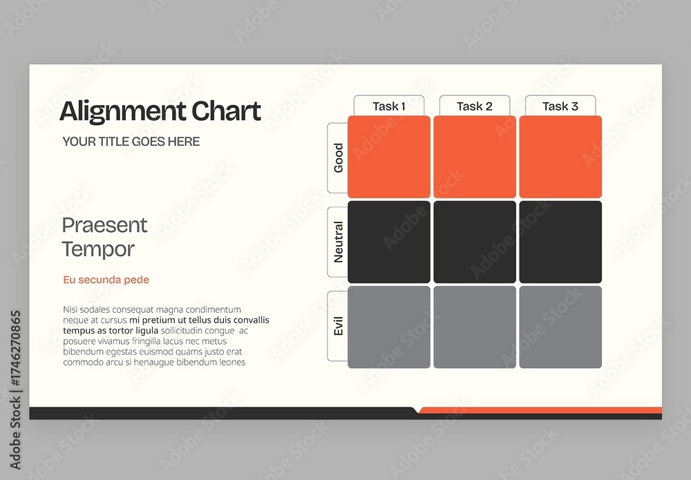 Alignment Chart Infographic Template in Modern Corporate Style for ...