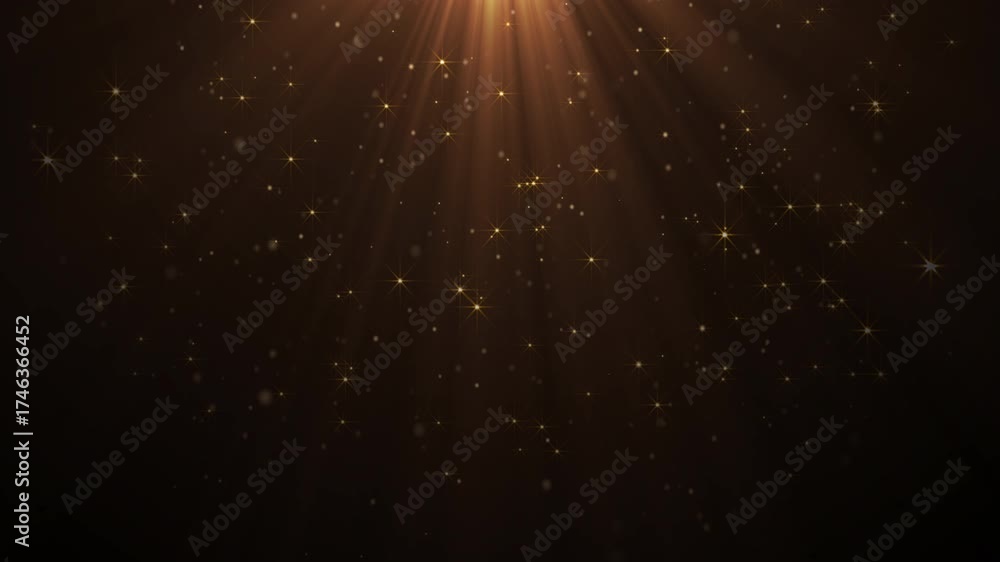 abstract background with glitter sparkle particles on spot light Stock ...
