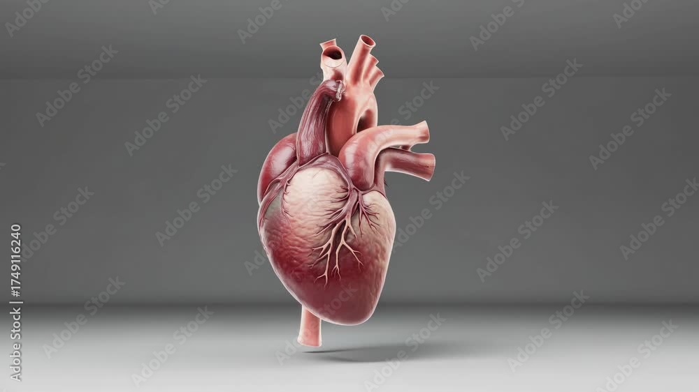 Anatomical heart model reveals detailed textures and structures ...