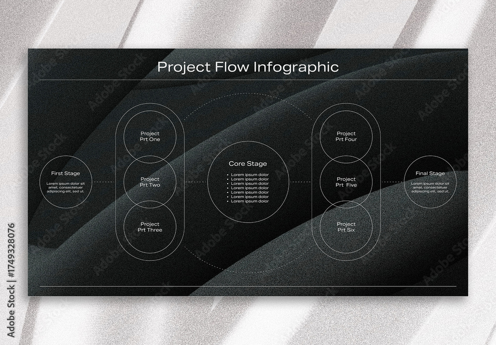 Dark Mode Infographic Stock Template | Adobe Stock