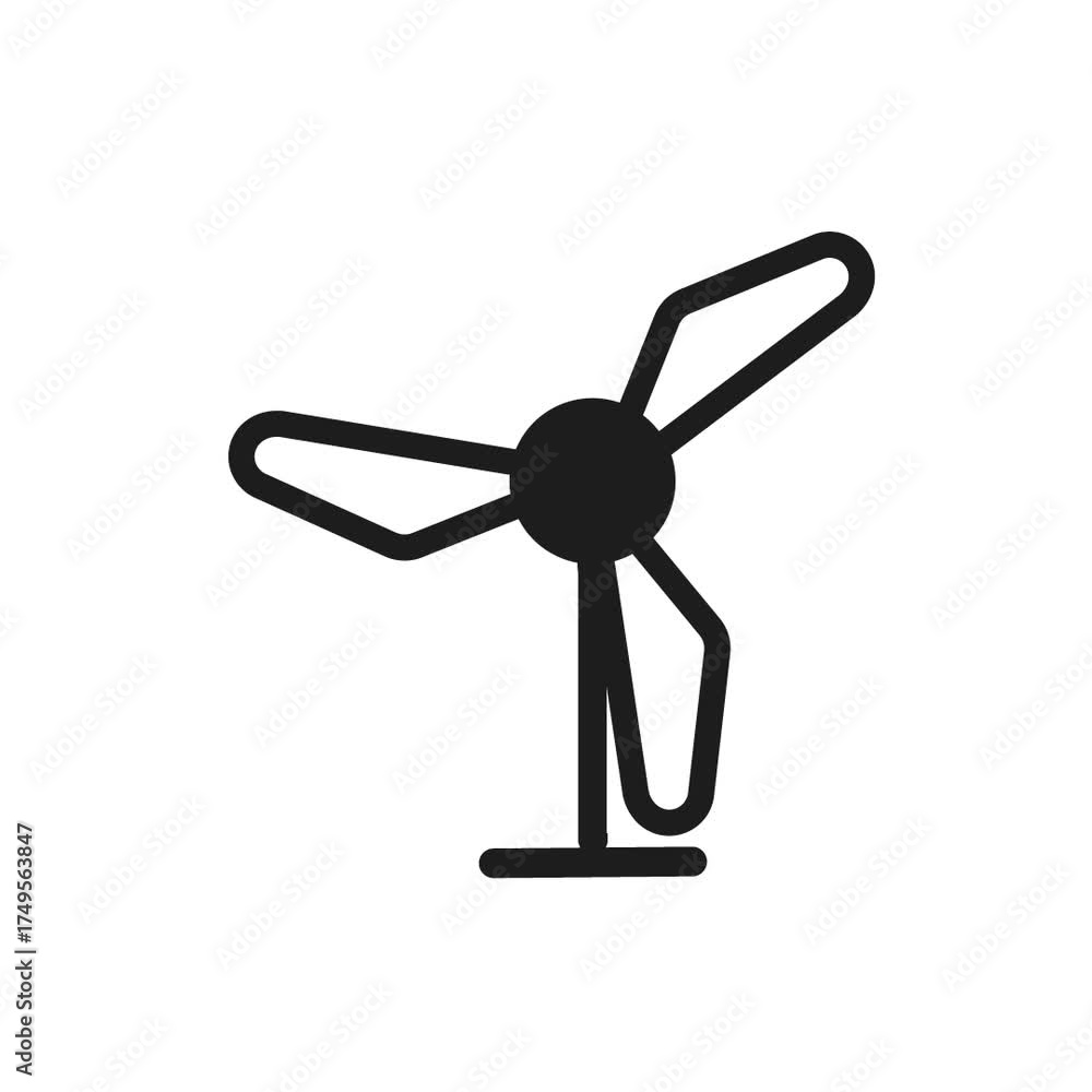 Wind power Icon | Animated Icon Video for UI, App & Motion Design, wind ...