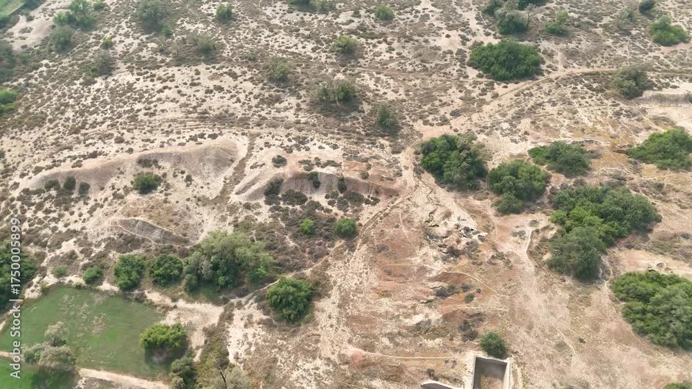 Mound AB Southern 4k drone footage of Harappa ruins - Indus Valley ...