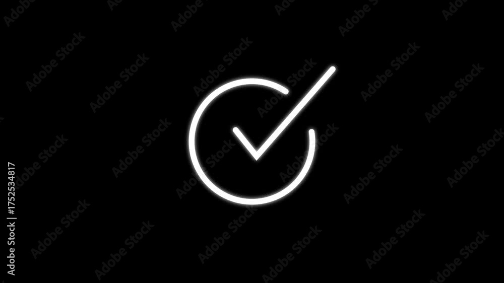 check mark animation icon tick sign accept select confirm correct agree ...