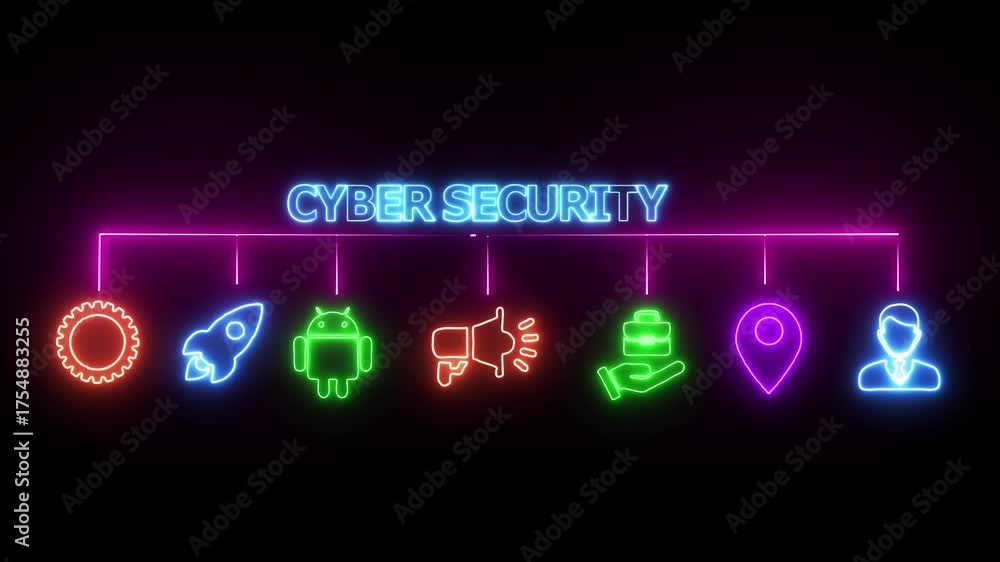 Cyber security concept, Digital alert interface for malware detection ...