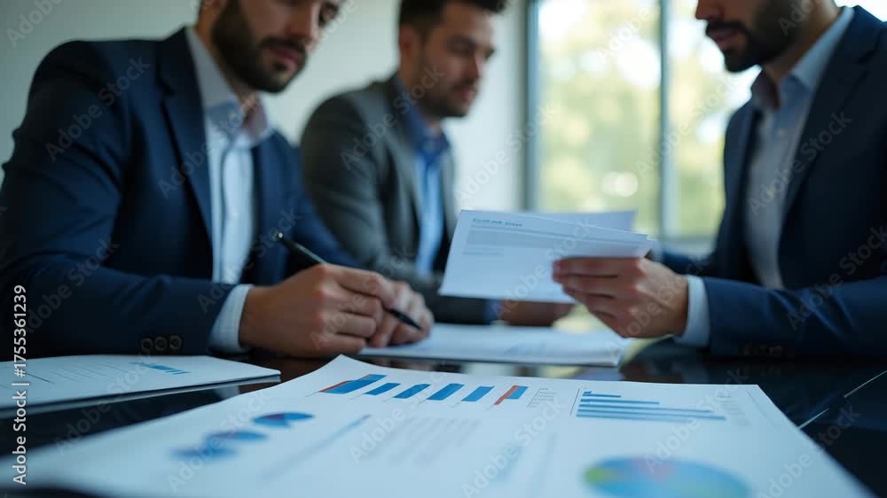 Asset management team compiling asset value decline reports ...