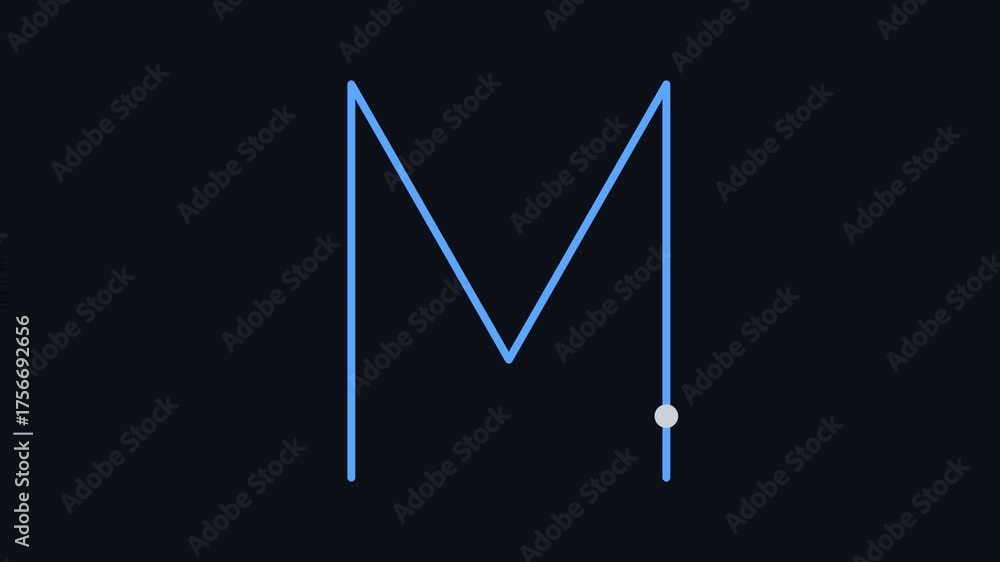 Animated Tracing of Alphabet Letters A and Z vídeo do Stock | Adobe Stock