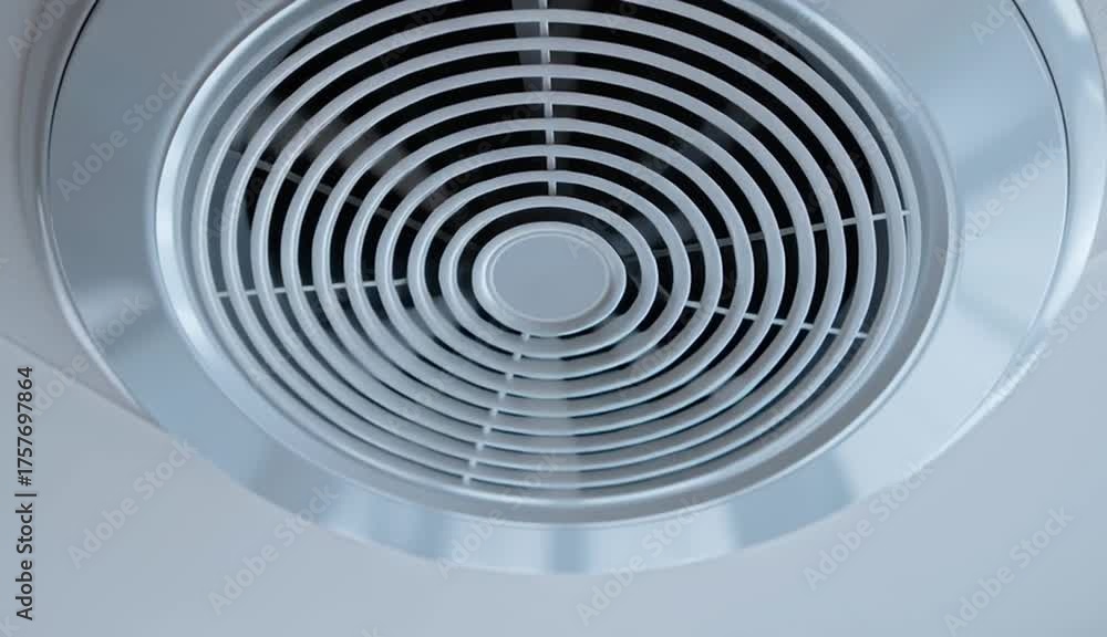 Ceiling ventilation shaft. Vents grille. Ventilation pipe for air ...