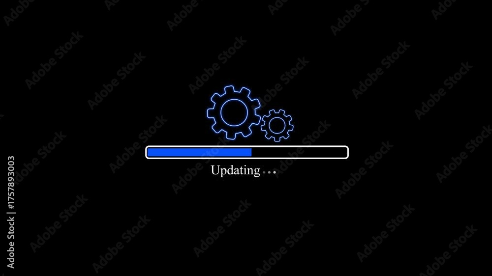 Operating System Upgrade Concept Animation. Software Updating and ...