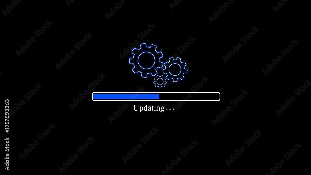 Operating System Upgrade Concept Animation. Software Updating and ...