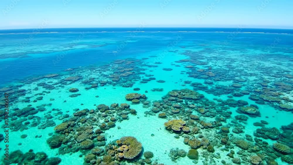 Azure Reef: An aerial perspective reveals the stunning beauty of a ...