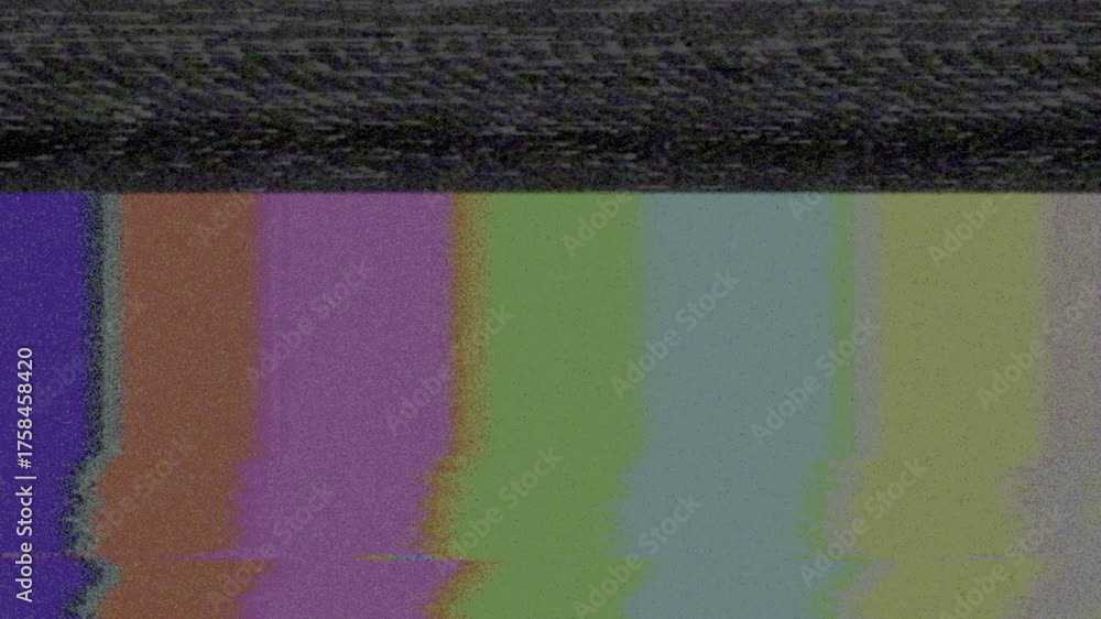 Retro VHS No Signal Screen Distortion Effect for Video Overlay and ...