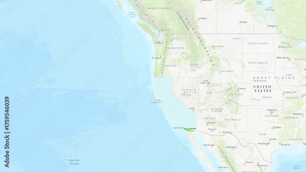 California United States Map Animation vector animation outline map ...