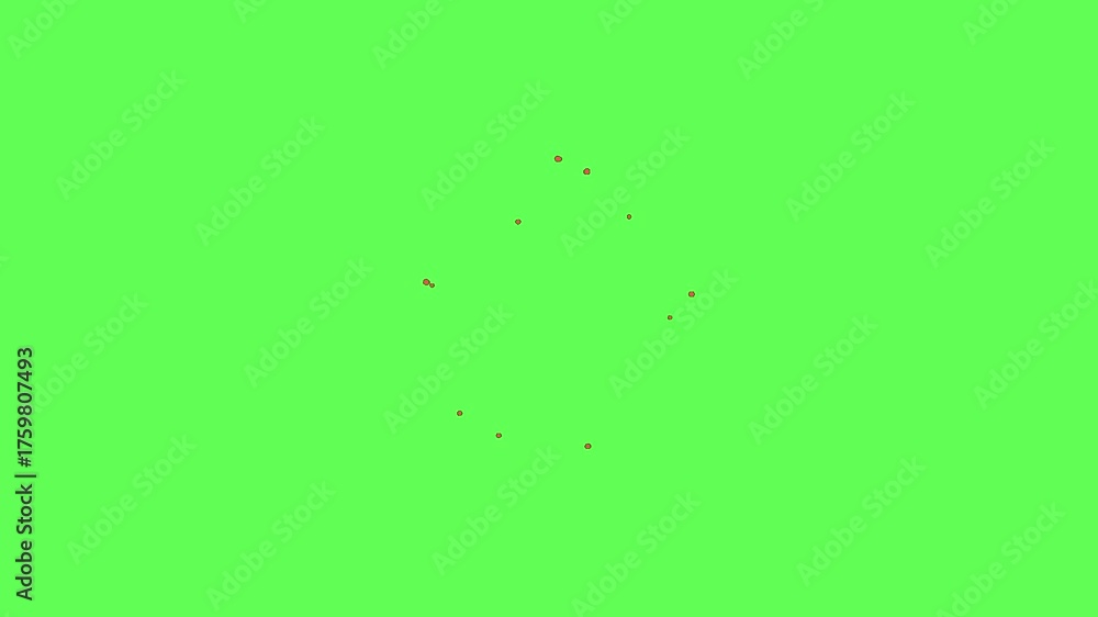 Kawaii animation green screen effect cartoon cute anime intro outro ...