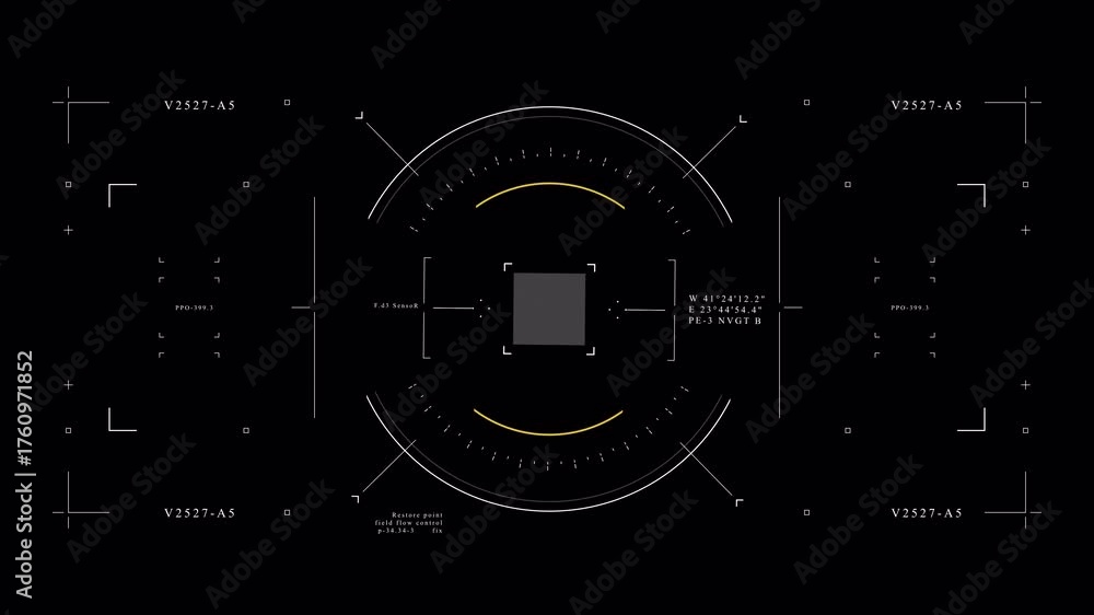 Futuristic HUD Interface: Digital Display, Data, Navigation, Technology ...