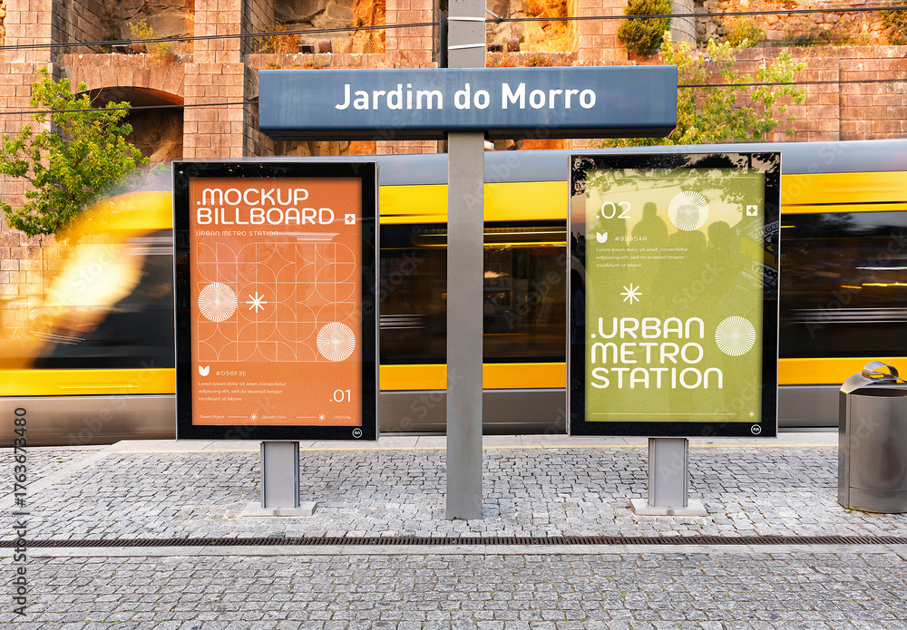 Tram Stop Billboard Urban Metro Station Mockup Stock Template Adobe Stock tram-stop-billboard-urban-metro-station-mockup-stock-template-adobe-stock