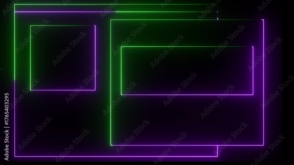 Vidéo Stock Intermission Stream Overlay Animated, Neon Sign looping and ...