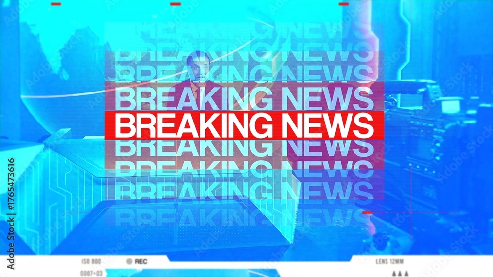 Breaking News Report Promo Stock Template | Adobe Stock