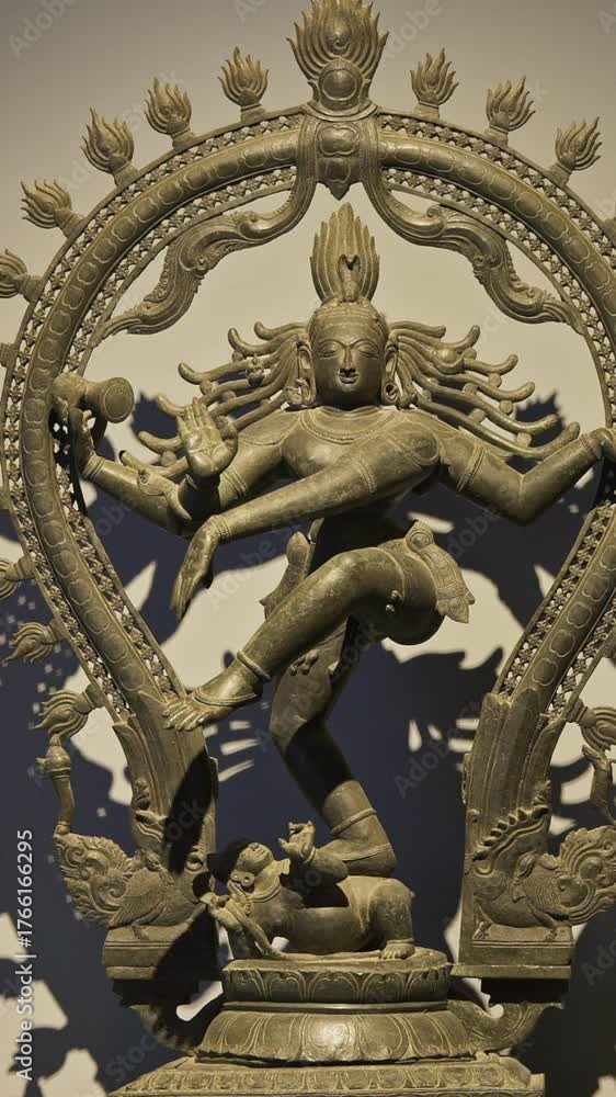 Statue Of Shiva Nataraja: Cosmic Dance Of Shiva One Of Main Deities In ...