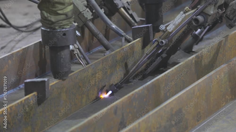 Steel Box Beam Welding Line. Submerged Arc Welding, SAW Process ...