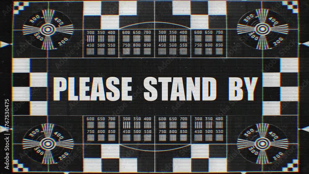 3 in 1. Please Stand By Test Card In Three Retro Television Styles ...
