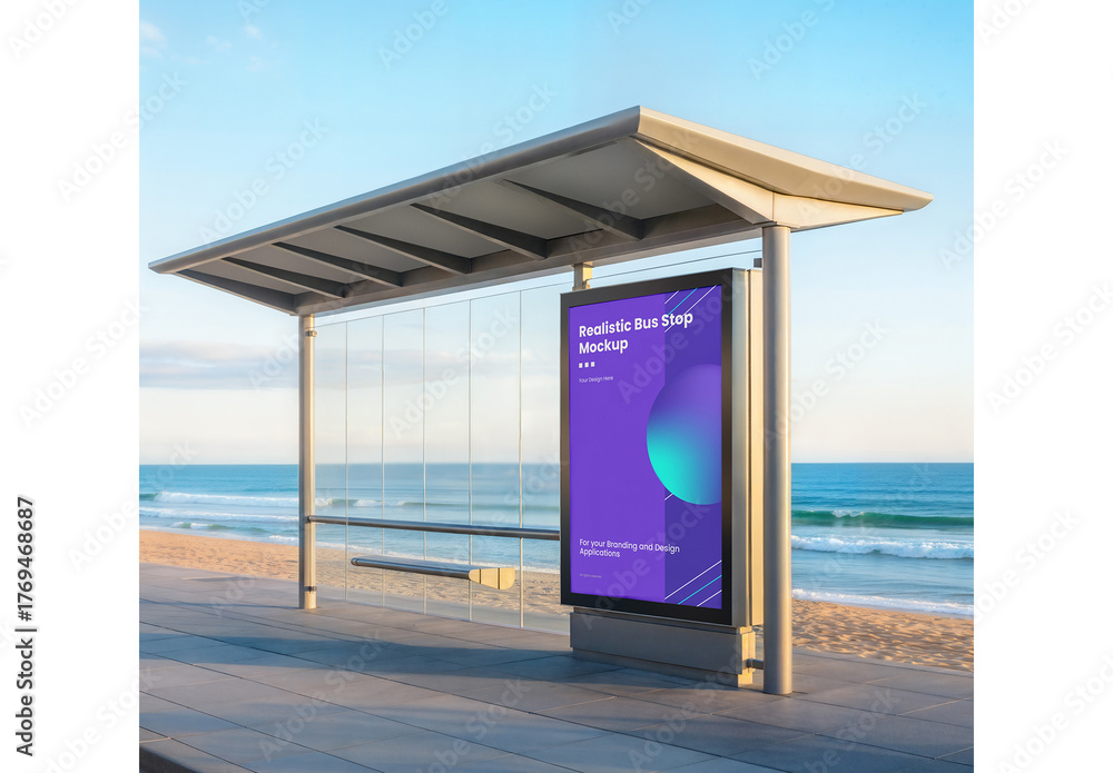 Bus Stop Mockup 81 Stock Template | Adobe Stock