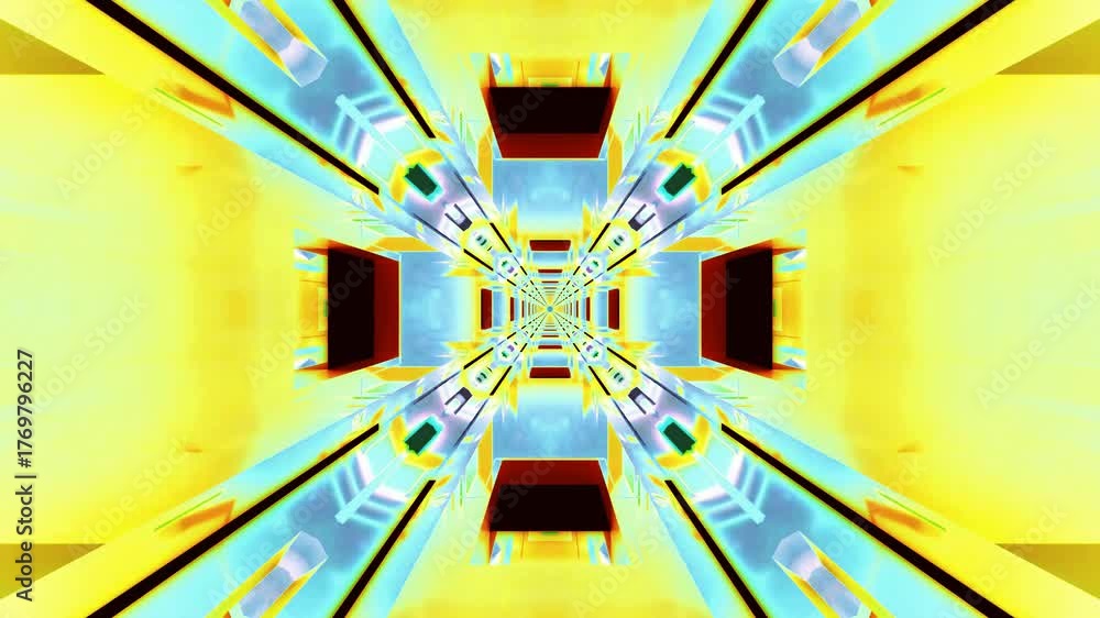 Dynamic tunnel visual loop creating immersive motion effect for ...