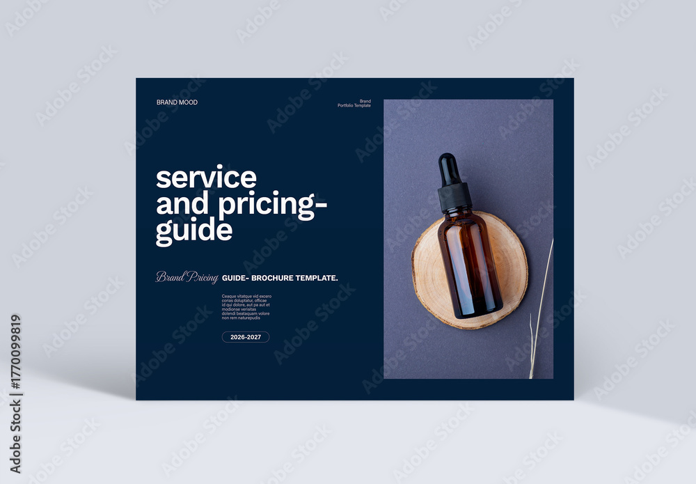 Modern Brand Pricing Guide Brochure Template 2026-2027 Minimal Blue ...