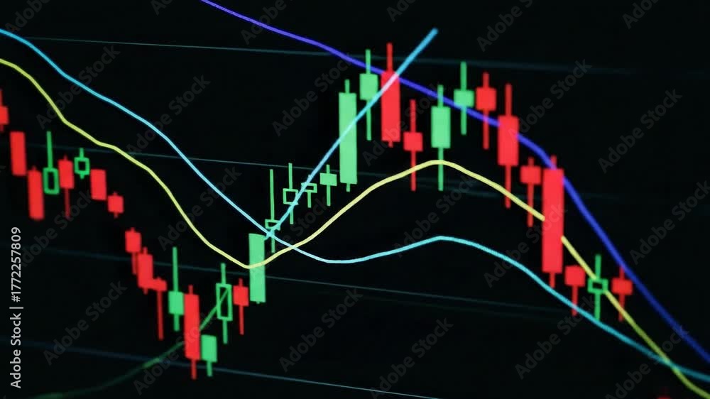 Stock market chart analysis financial data trading investment ...