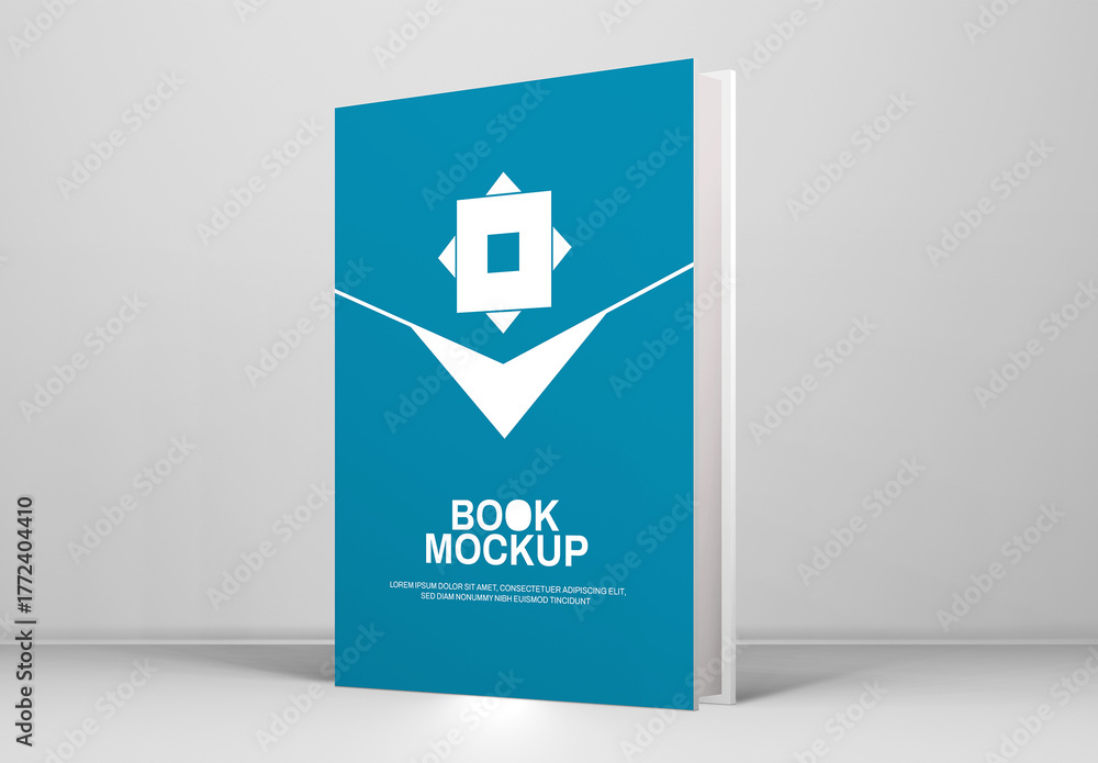 Book Mockup Stand View Stock Template | Adobe Stock