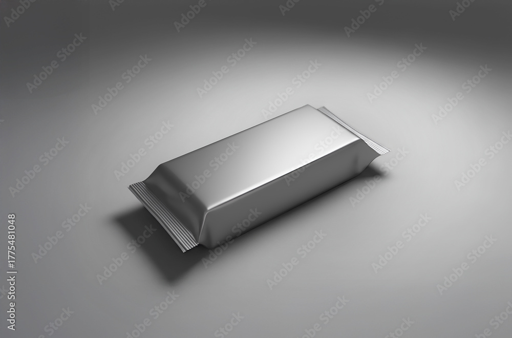 Metallic Bar Wrapper Mockup on Dark Background Stock Photo | Adobe Stock