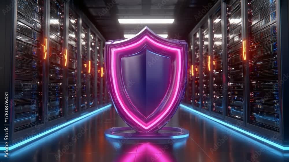 Cyber Security Shield in Data Center: An emblematic shield of cyber ...