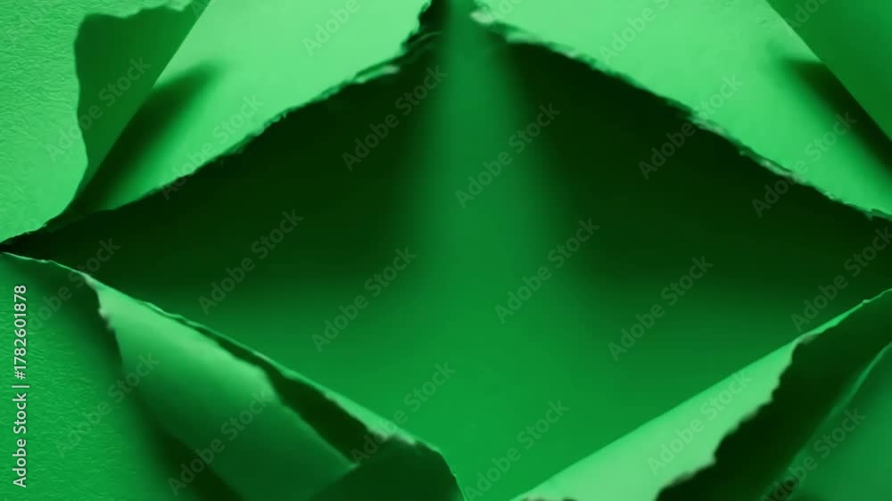 Vidéo Stock Green Screen paper animation over stop motion sheets ...