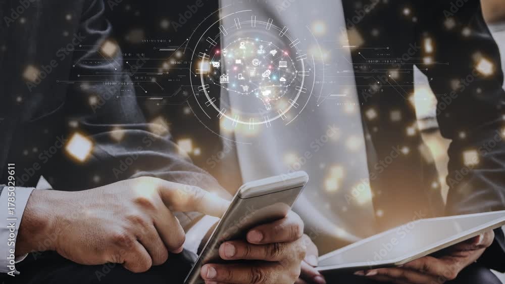 Wideo Stock: AI artificial intelligence with digital brain and ...