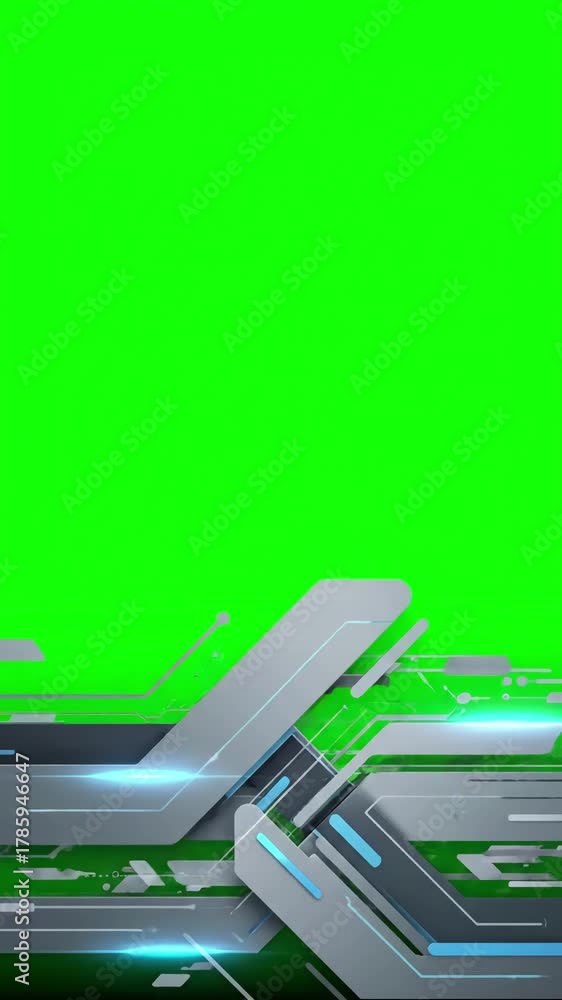 Dynamic Graphic Overlay with breaking news lower third live green ...