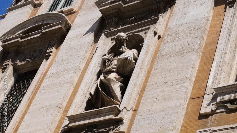 bottom up statue windows basilica papale di santa maria maggiore rome ...