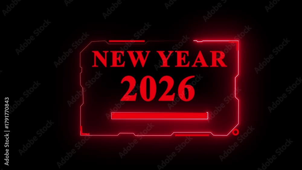New year 2026 loading concept. Year change concept with 2026 animation ...