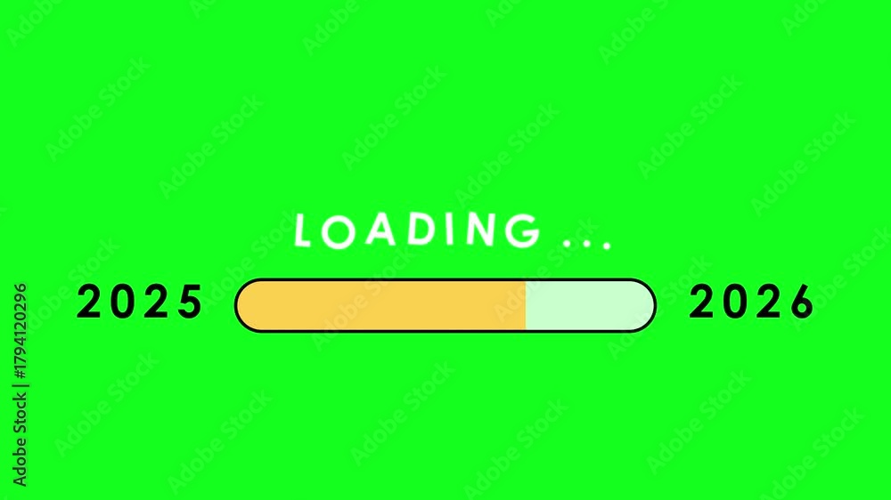 Vídeo do Stock: 2026 loading 2026 animated fireworks happy new year ...