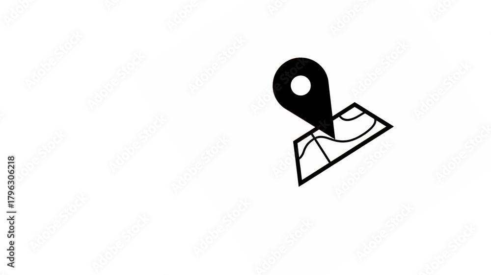 Location Icon Minimalist Map Pointer, Directional Guidance, Navigation ...