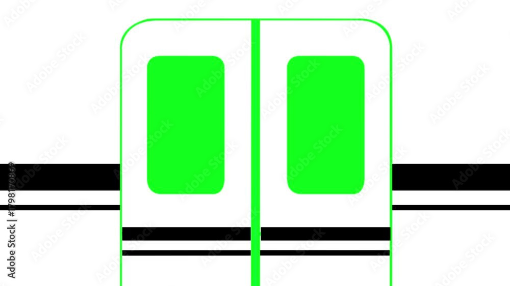 train doors opening and closing animation for transition videos ...