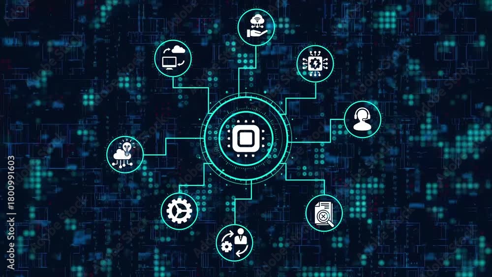 Modern System Architecture and Data Processing Center,The Digital Brain ...