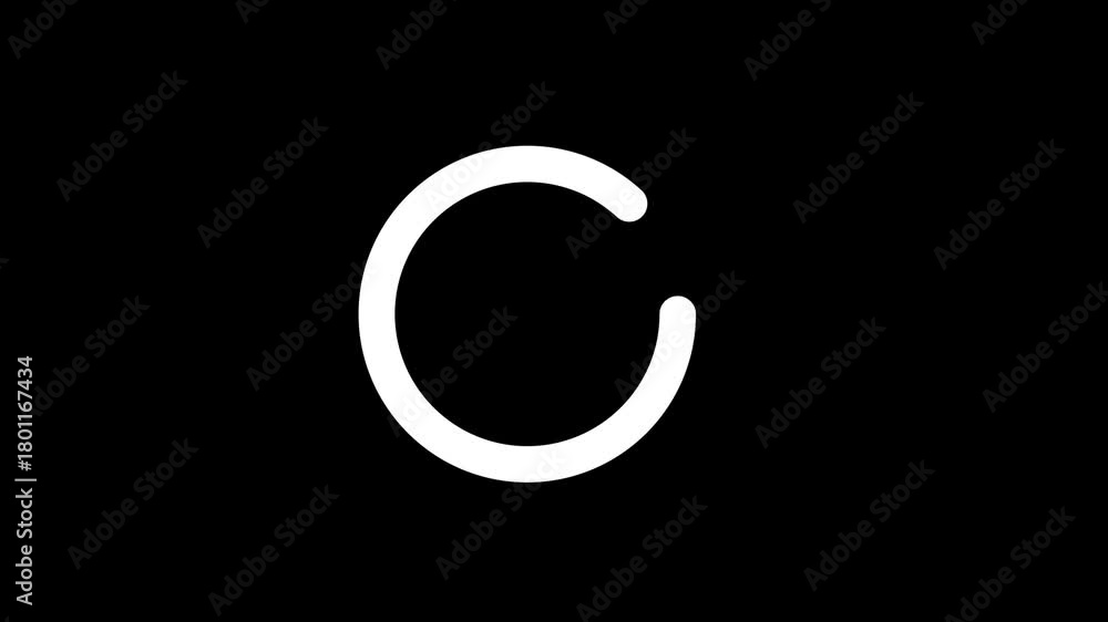Check Mark in Circle Animation Black and White on Green Chroma Key and ...