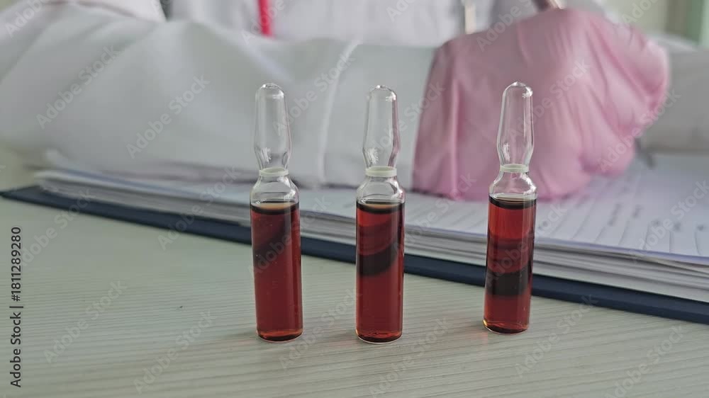 Injectable solutions in glass ampoules. Pain-relieving injections for ...