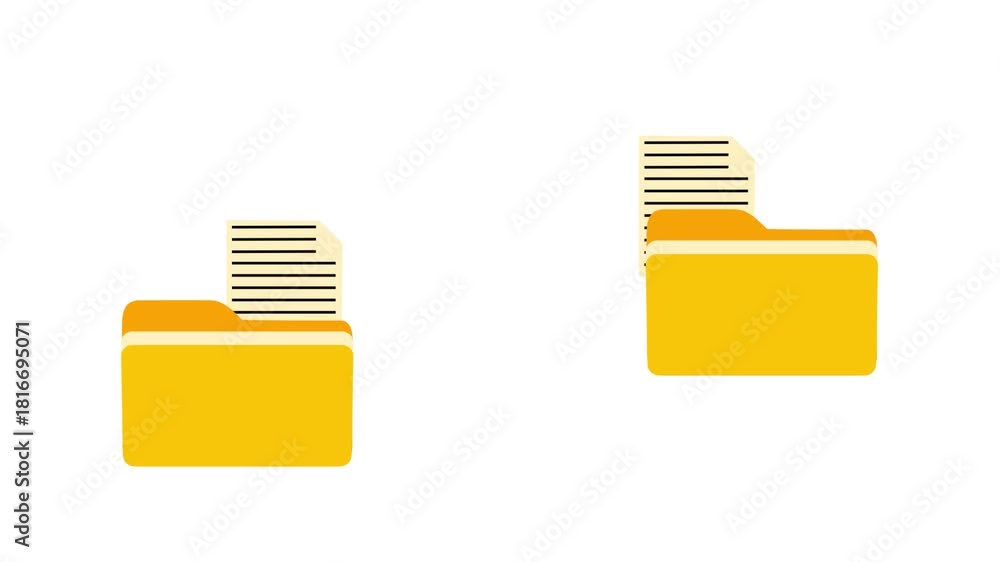 Copying documents or files from one folder to another. Documents are ...