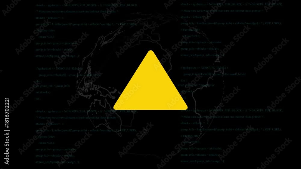 Hacked System Cyber Attack Animation – Data Breach, Security Alert ...