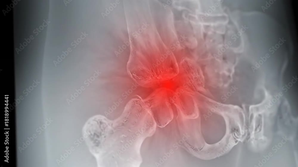 Animation Displaying Hip Dysplasia Diagnosis and Pain Pointed Out on ...